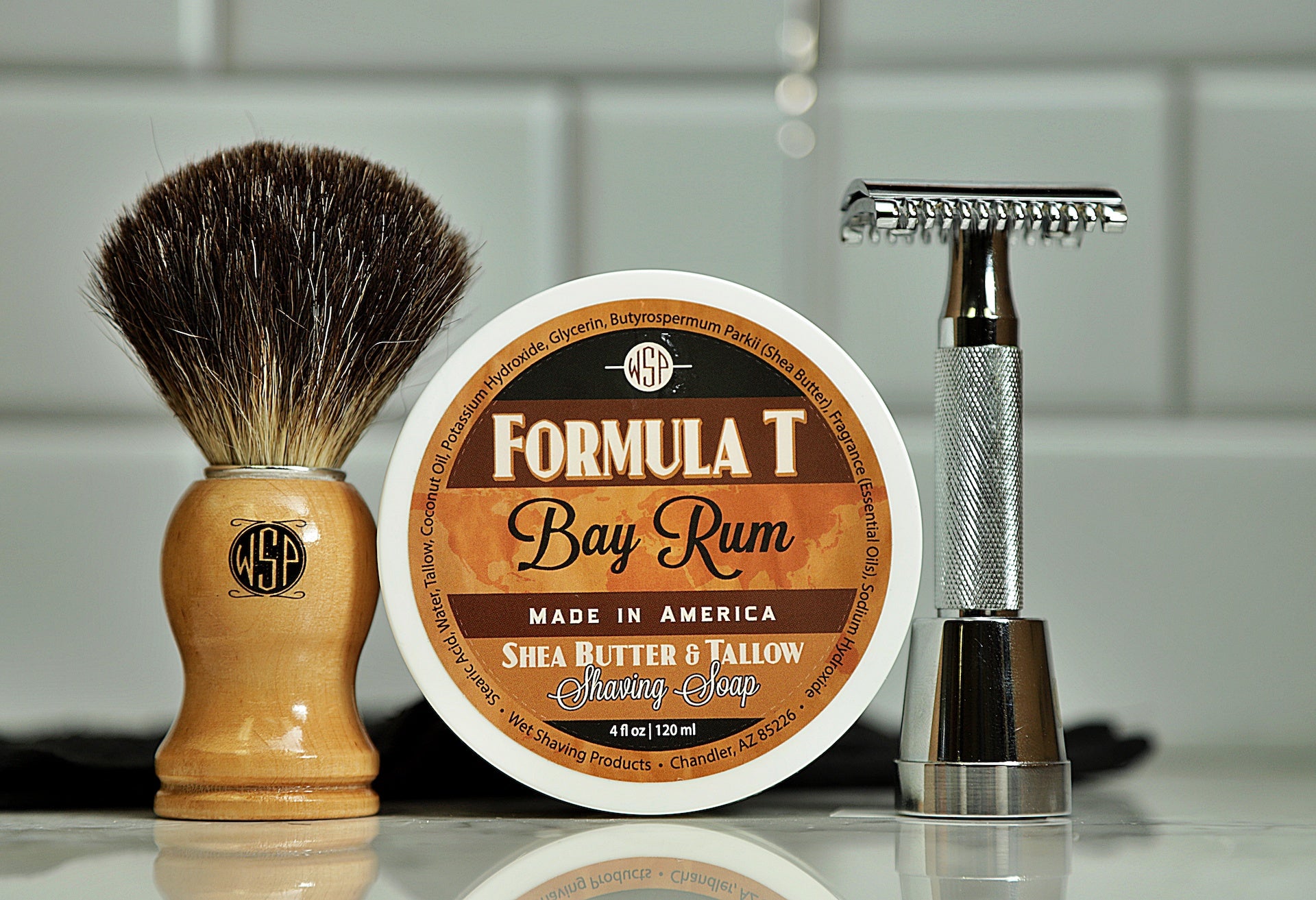 Wet Shaving Starter Kit (Badger Brush, 4 oz Shave Soap, & Safety Razor ...